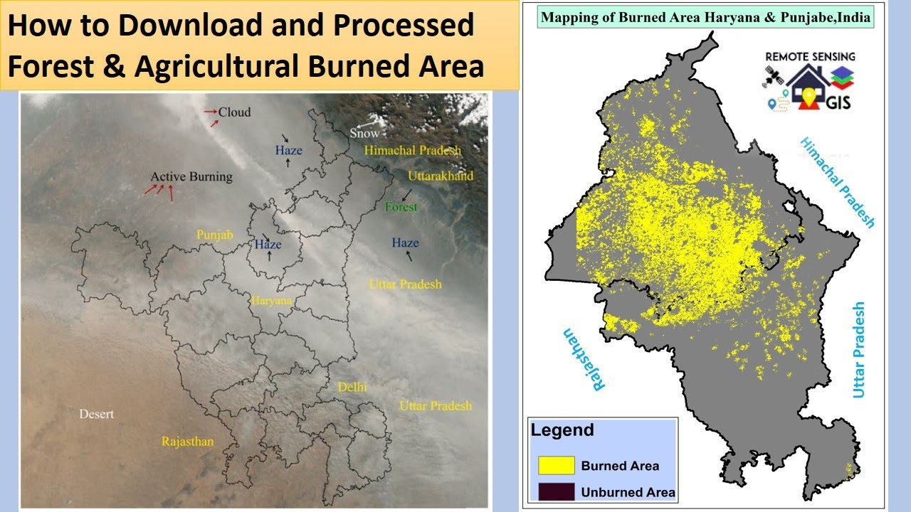 How to download Forest Fire & Agricultural Residues Burned  Area Data part I