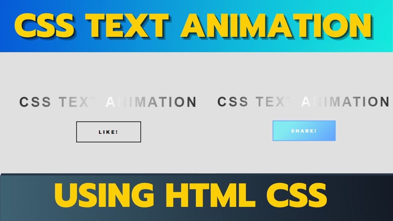 Css Text Animation in Html and Css | CSS Text Hover Effects |Css Animation Effects Tutorial