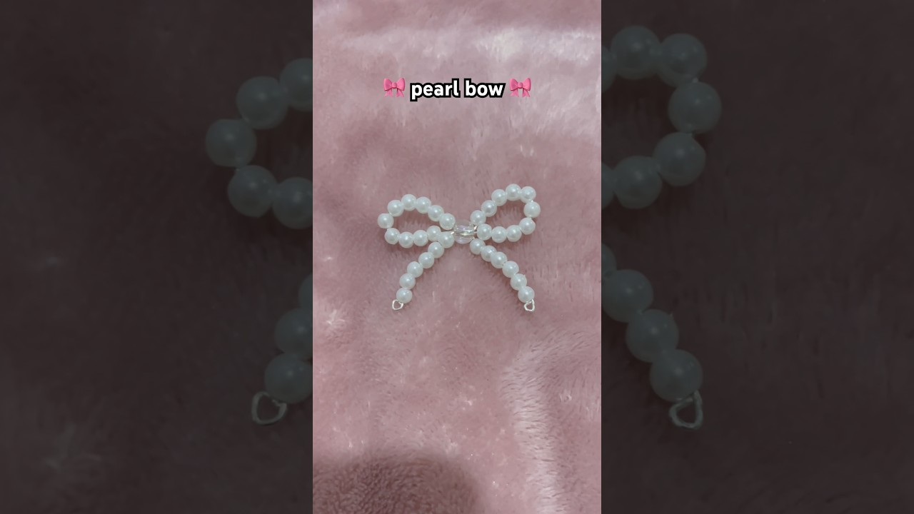 pearl bow quick tutorial #theneighborhood #iwannabeyours #music #song #jewelrymaking