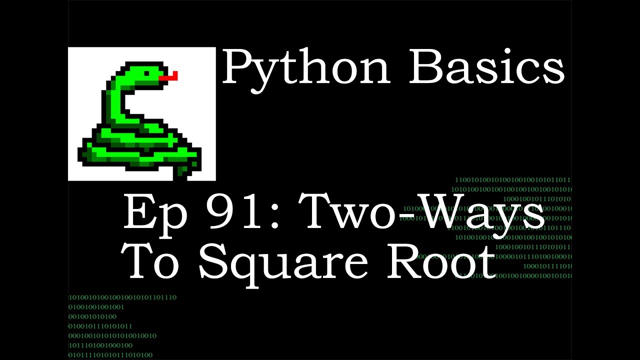 Python Basics Tutorial How to find a Square Root with Python || Python Math Module