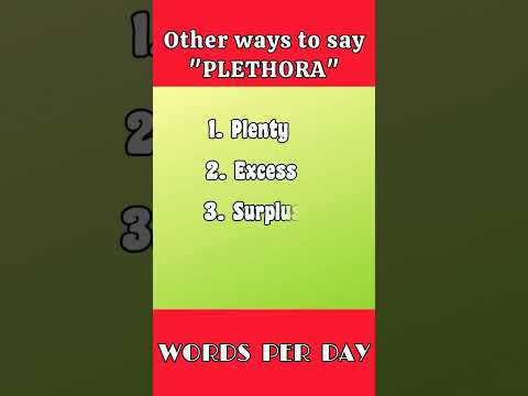 Another word for "PLETHORA" #englishlearners #englishlearning #youtubeshorts