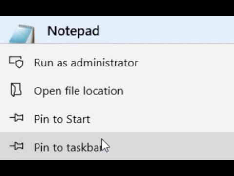 How to pin and unpin Apps to taskbar on Windows 10