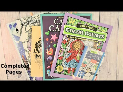 February Completed Adult Coloring Pages Finished Books | PaulAndShannonsLife