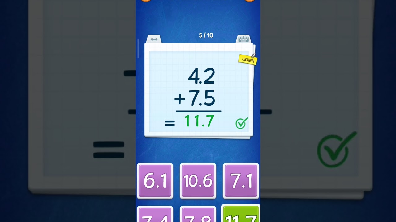 Math games, decimal addition (4) #mathgames #mathpuzzle #funmath #matematika #gameforfun #decimal
