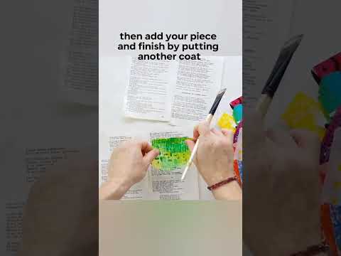 How to use your piles of painted papers, printed pages, and scraps! Day 52 of #100daysofplay