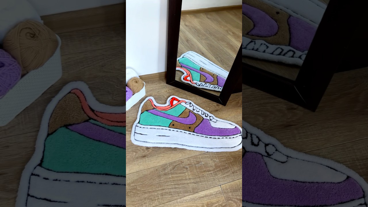 Hand-Tufted Sneaker Rug – Custom Rug Making