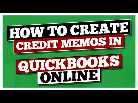How to Create Credit Memos with this QuickBooks Online Tutorial