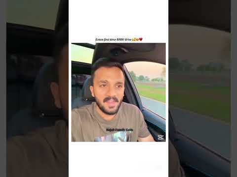 Eman bhabi first time bmw drive ππβ€οΈ #videoedits #RajabFamily