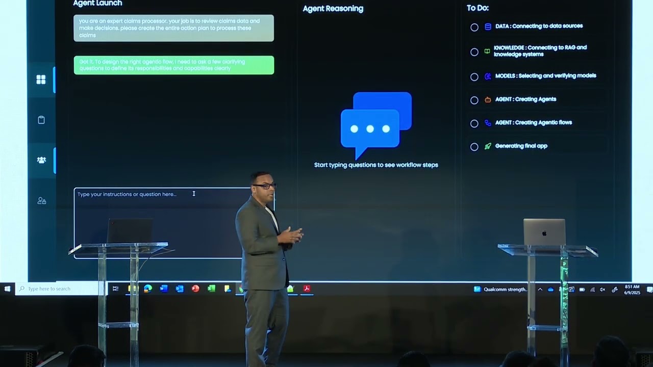 Business AI User Interface Demo by Uniphore