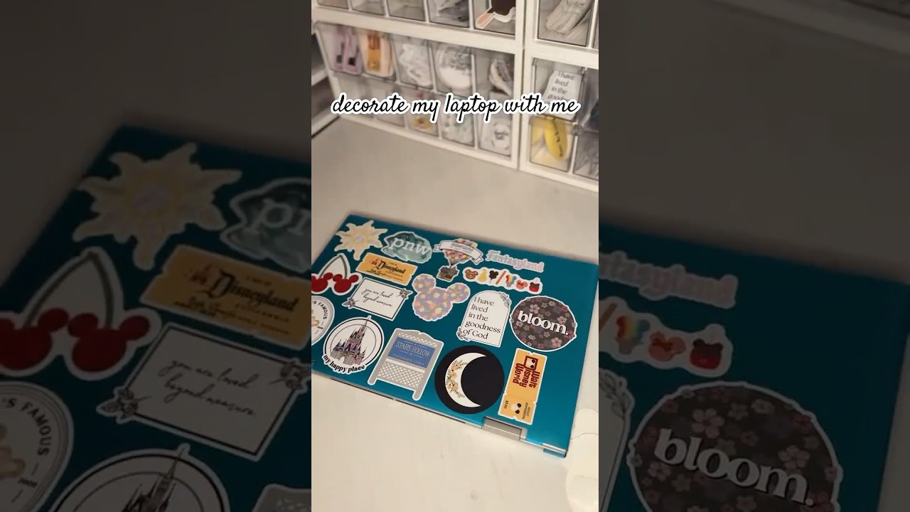 Decorate my laptop with my waterproof, fadeproof vinyl stickers! #etsyshop #disneymerch #disneyland