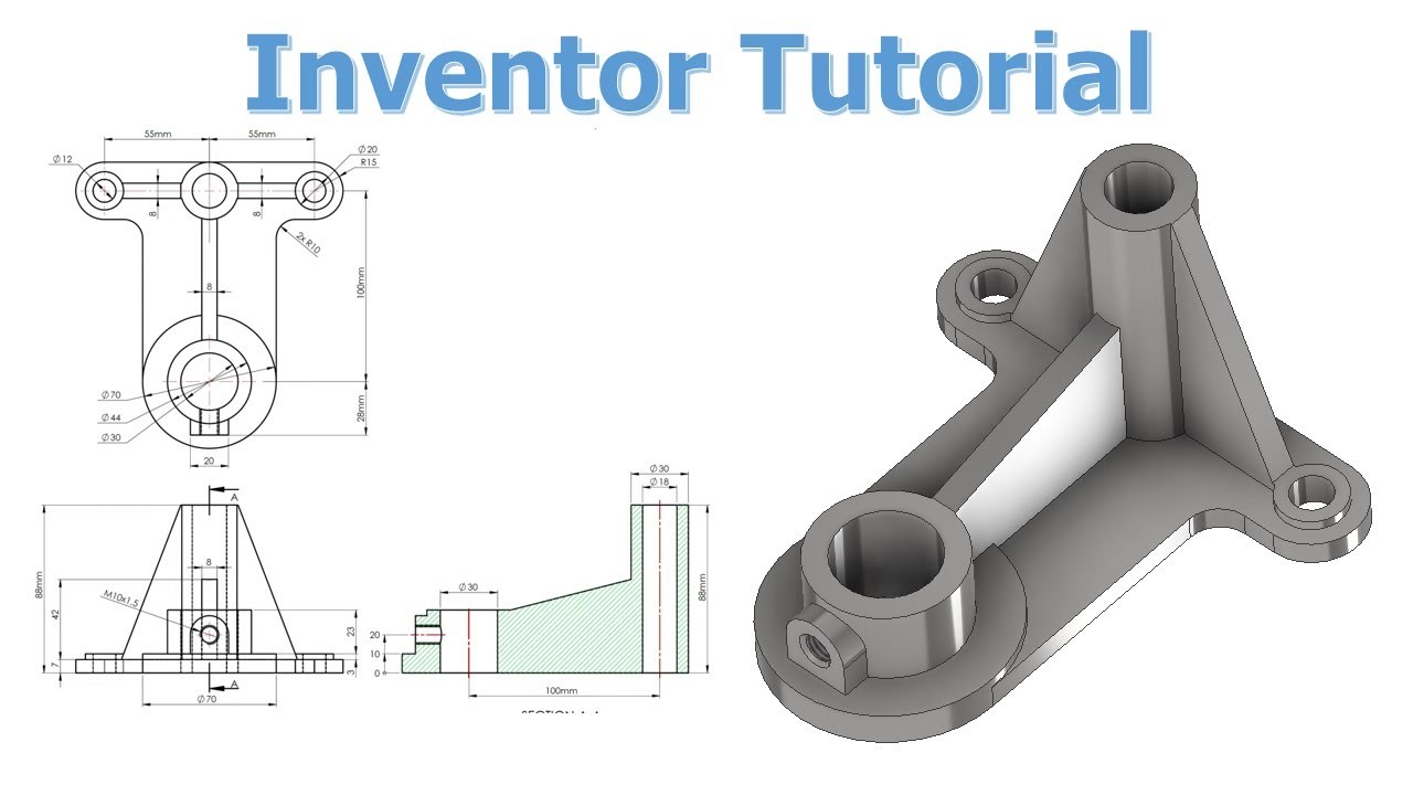 Inventor Tutorial #252 | 3D Model Basic Beginners