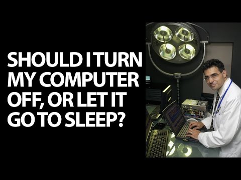 Should I power down my PC, leave it on, or put it to sleep?
