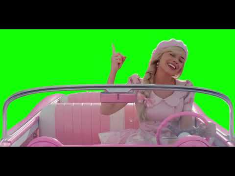 Barbie Singing in Car With Ken Green Screen #memetemplate #memes #viralmemes #greenscreen