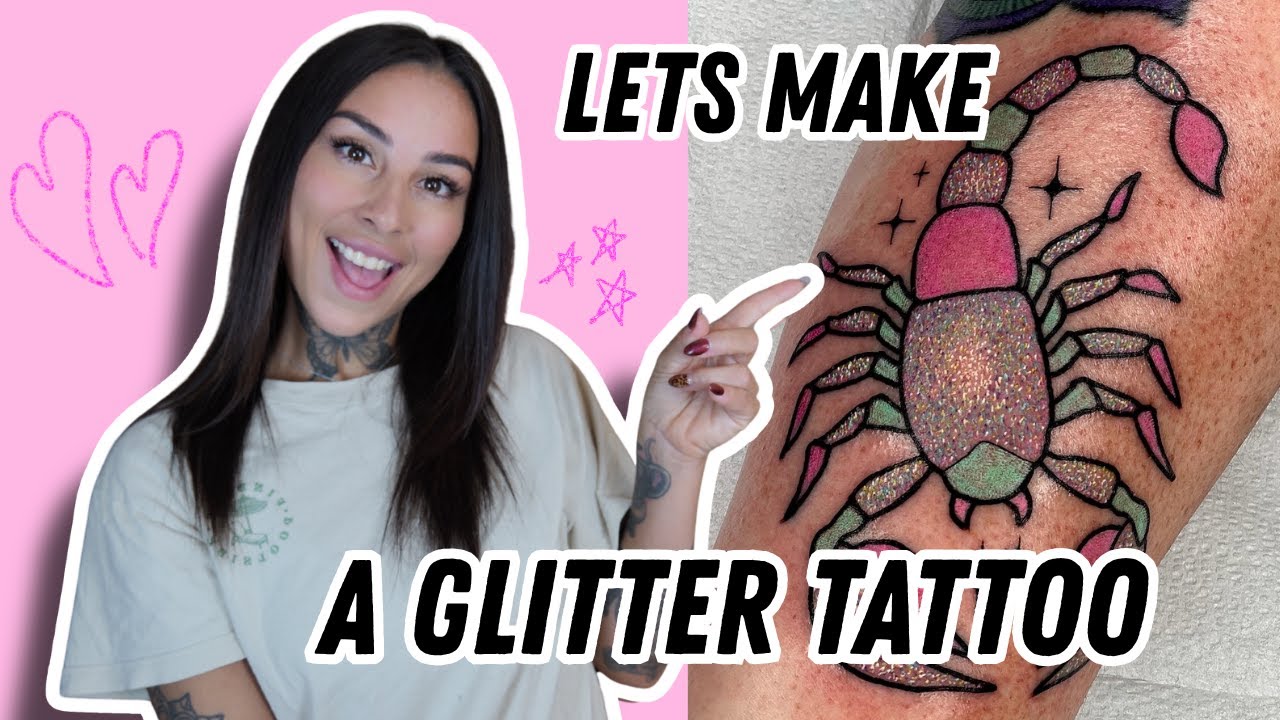 This Tattoo Actually Sparkles ✨ (Permanent Glitter Tattoo Tutorial) - Amanda Graves