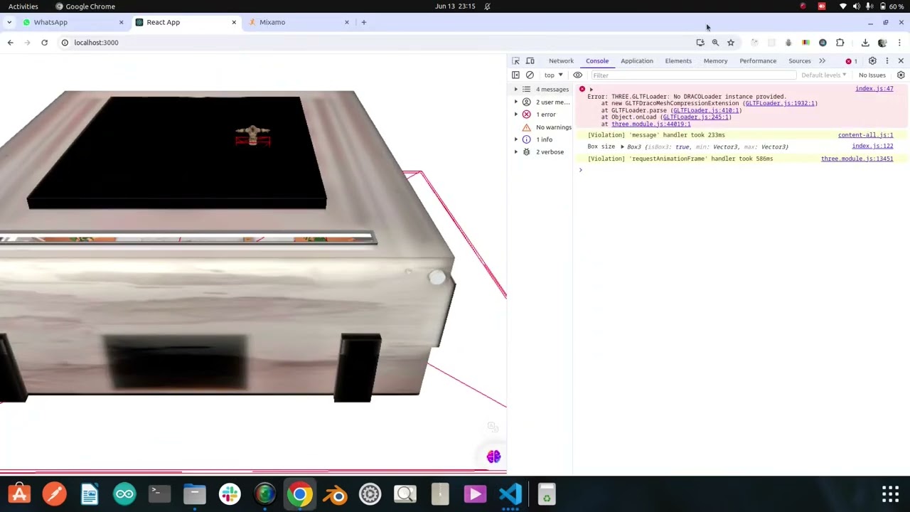Error: THREE.GLTFLoader: No DRACOLoader instance provided.#Error:DRACOLoader#paradisehope#THREE.JS