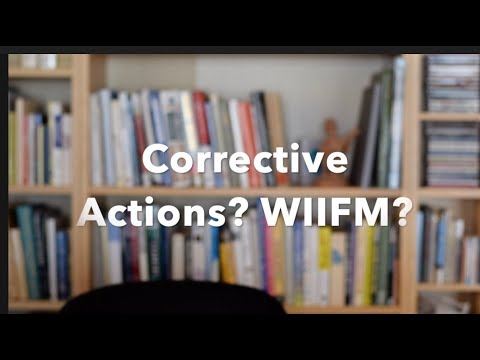Corrective Actions...What's In It For Me?