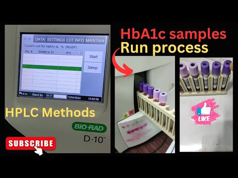 HbA1c tests run process in D-10 instrument | Bio-Rad | HPLC | @medicallabtechnologysajal6903
