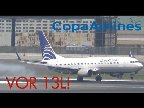 VOR 13L - Copa Airlines Boeing 737-800 Landing at John F. Kennedy Int'l Airport (1080/60p)