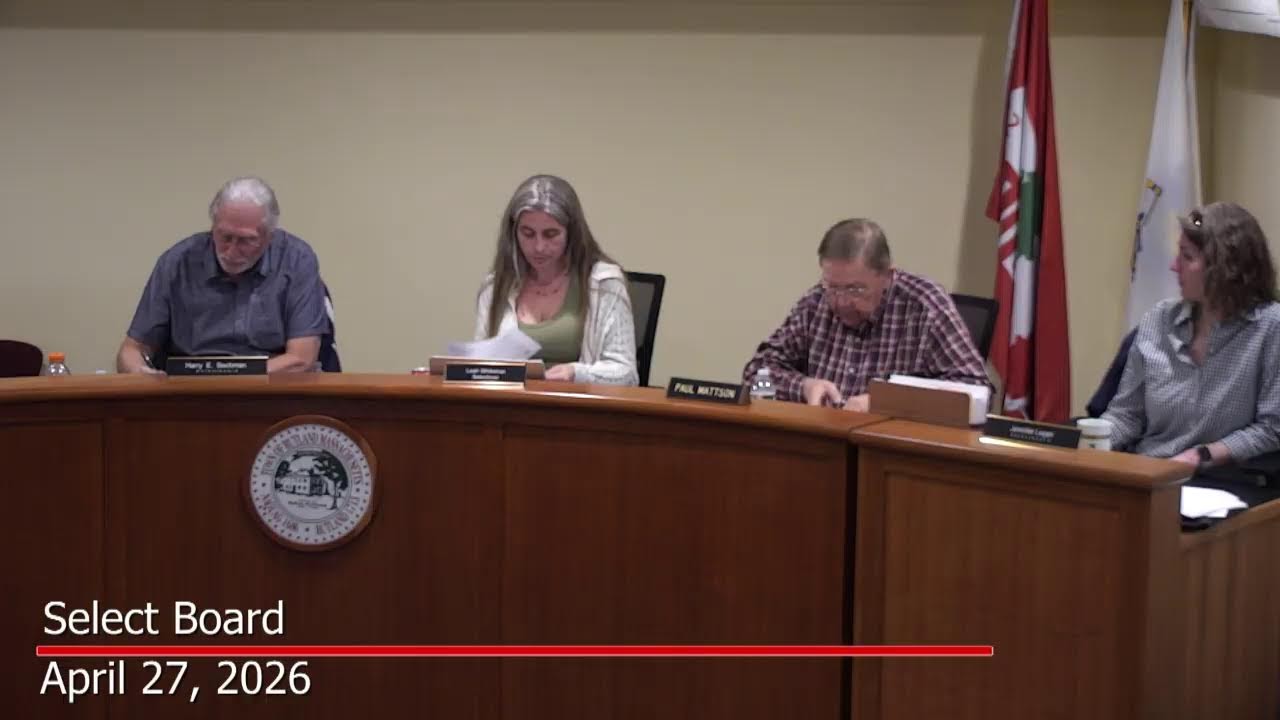 (LIVE) Select Board - April 27, 2026