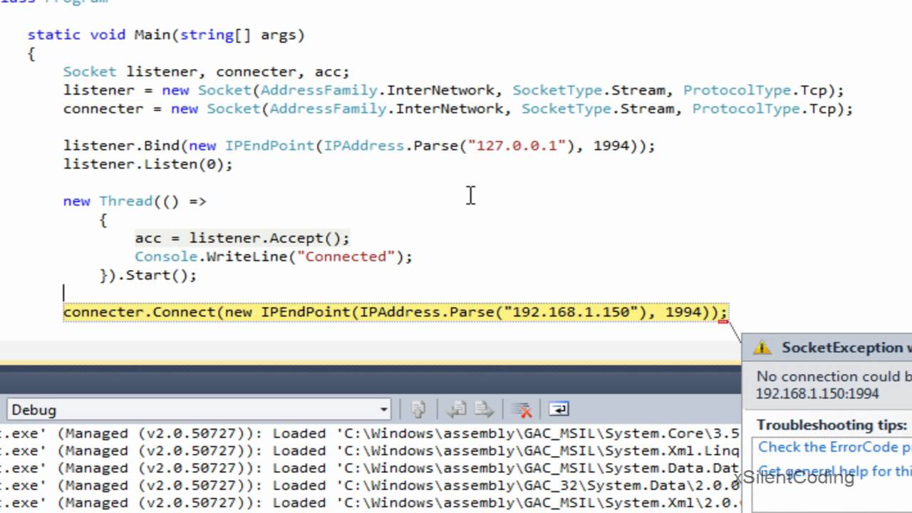C# Socket Basics - Server