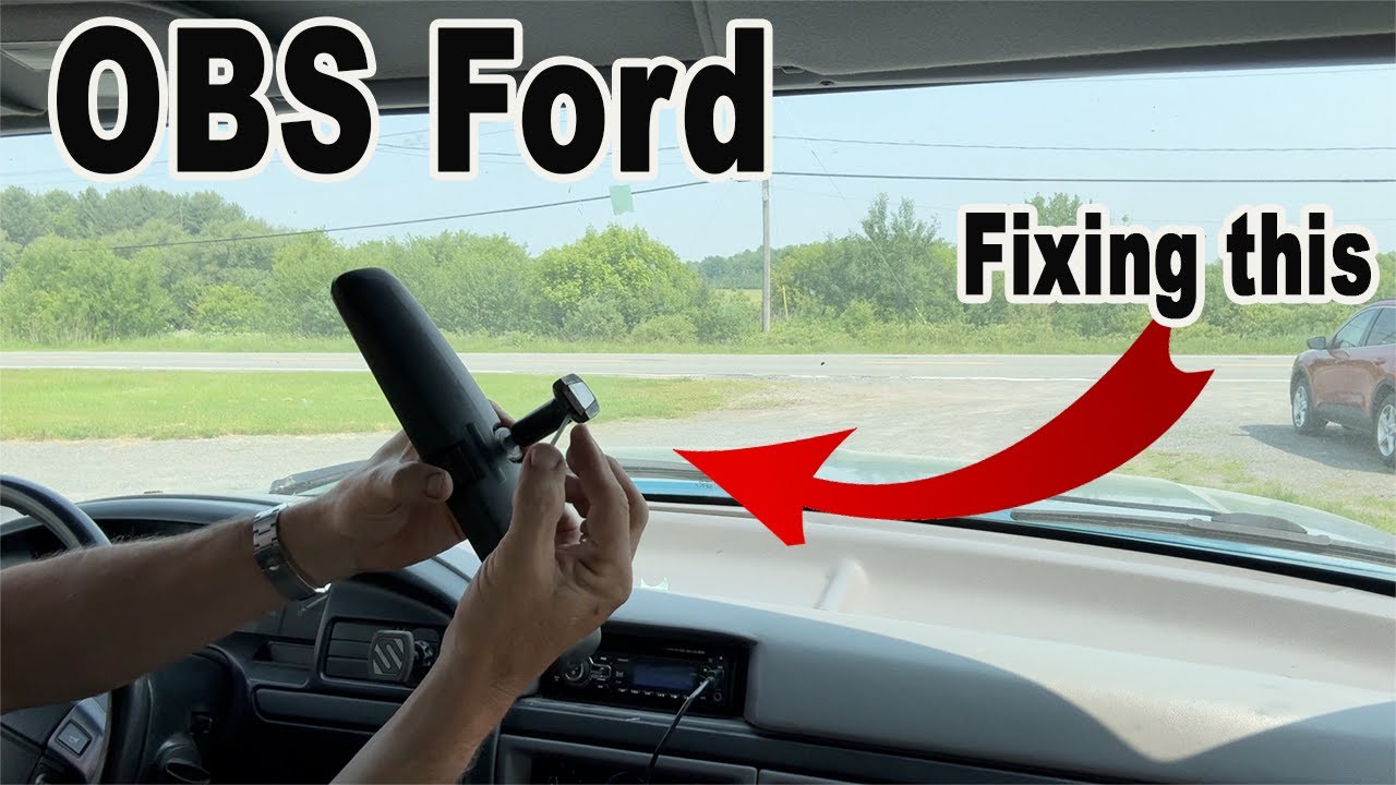 Rear view mirror installation OBS Ford F150