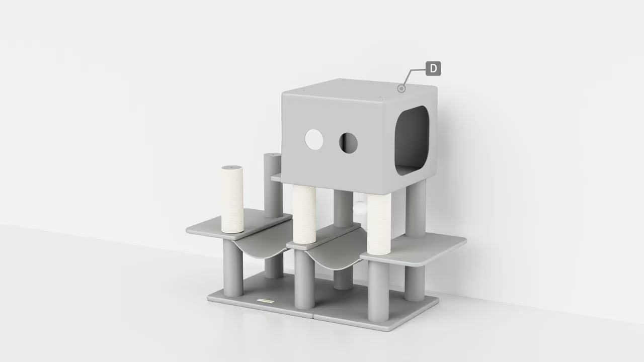 Globlazer S81 Cat Tree Assembly Guide