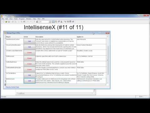 Thor IntellisenseX: Managing Plug-Ins (#11 or 11)
