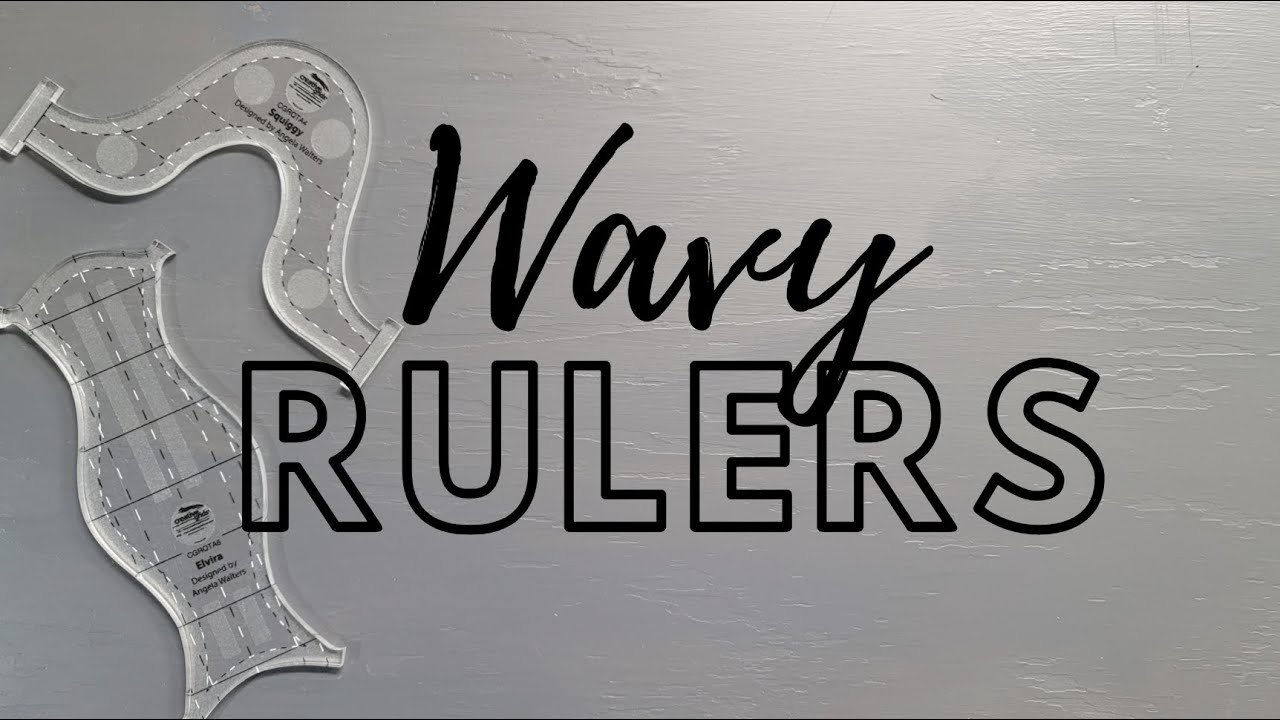 Machine Quilting with Wavy Rulers: Free-motion Challenge Quilting Along