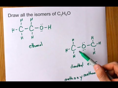 Draw all the Isomers of C2H6O