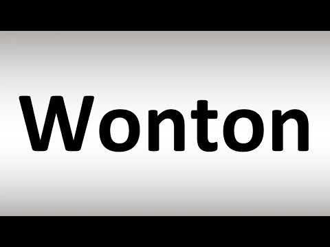 How to Pronounce Wonton