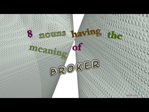 broker - 8 nouns which are synonyms to broker (sentence examples)