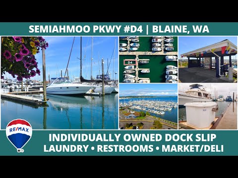 Individually Owned Dock Slip at Semiahmoo Marina | 9540 Semiahmoo Pkwy #D4, Blaine, WA