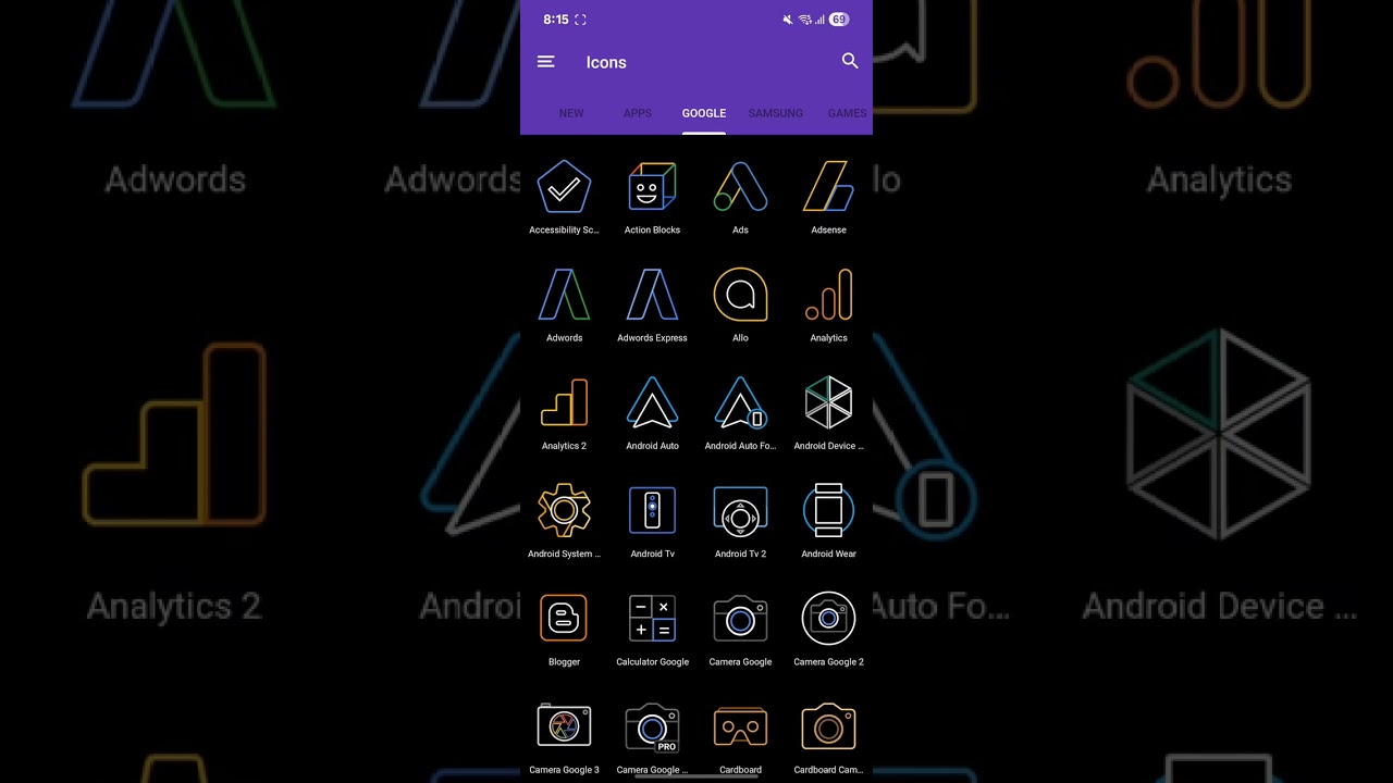 Outline Icons - Icon Pack (Paid App)