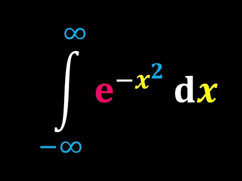 Advanced integrals: Integral of e^(-x^2), from negative to positive infinity