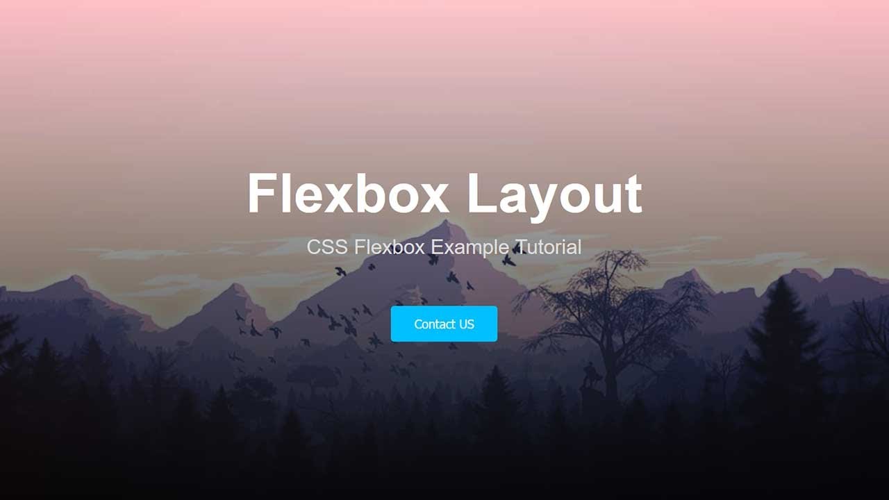 Responsive Full-Screen Header using CSS Flexbox | Flexbox Layout