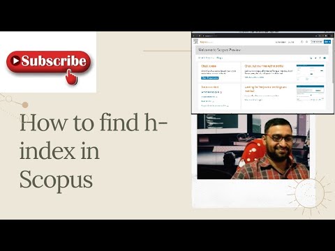 How to find h-index in Scopus
