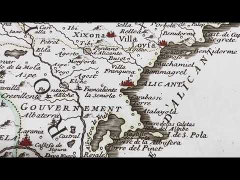 Antique map of Valencia and Murcia, 1693 | SKU: 188891
