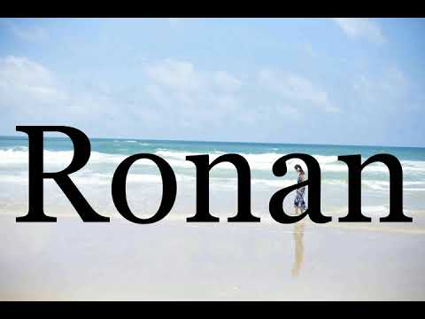 How To Pronounce Ronan🌈🌈🌈🌈🌈🌈Pronunciation Of Ronan