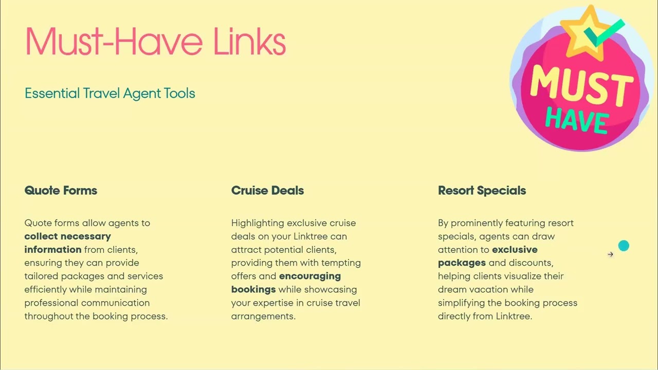 ✨ TRAINING REPLAY: LinkTree WalkThru for Travel Agents ✨