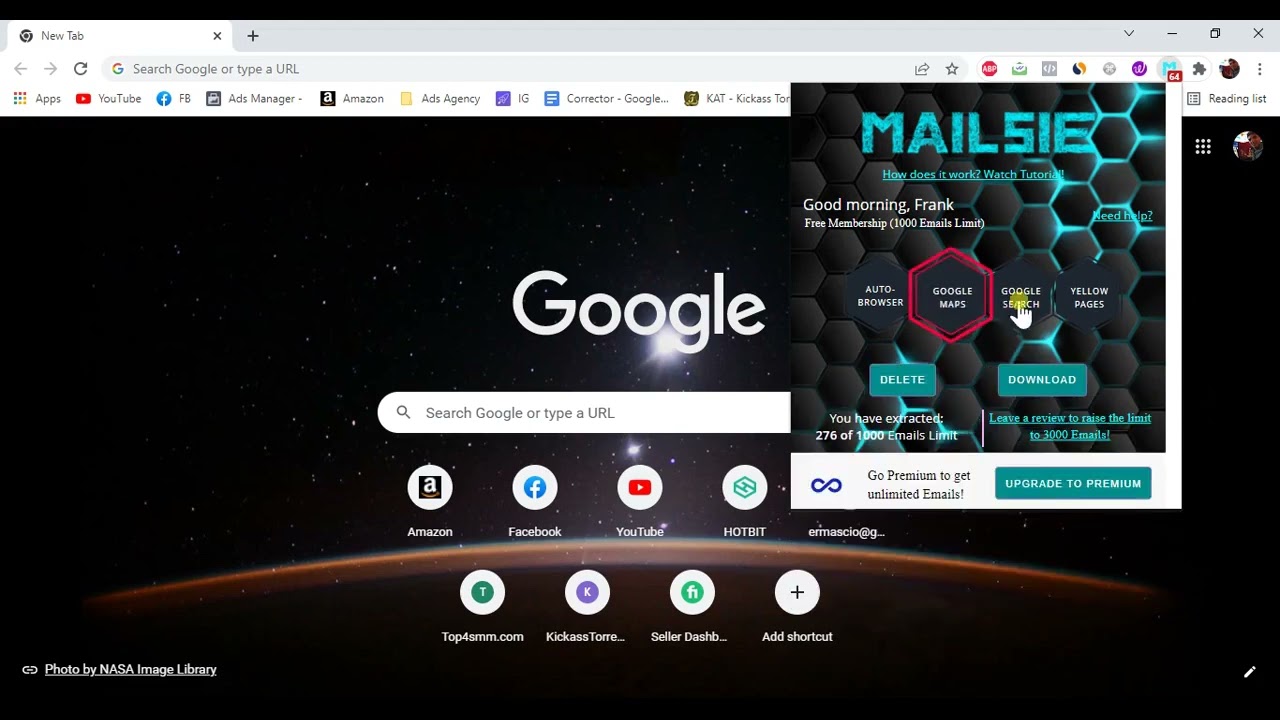 Mailsie  - AI Email Extractor Chrome Extension -  Tutorial