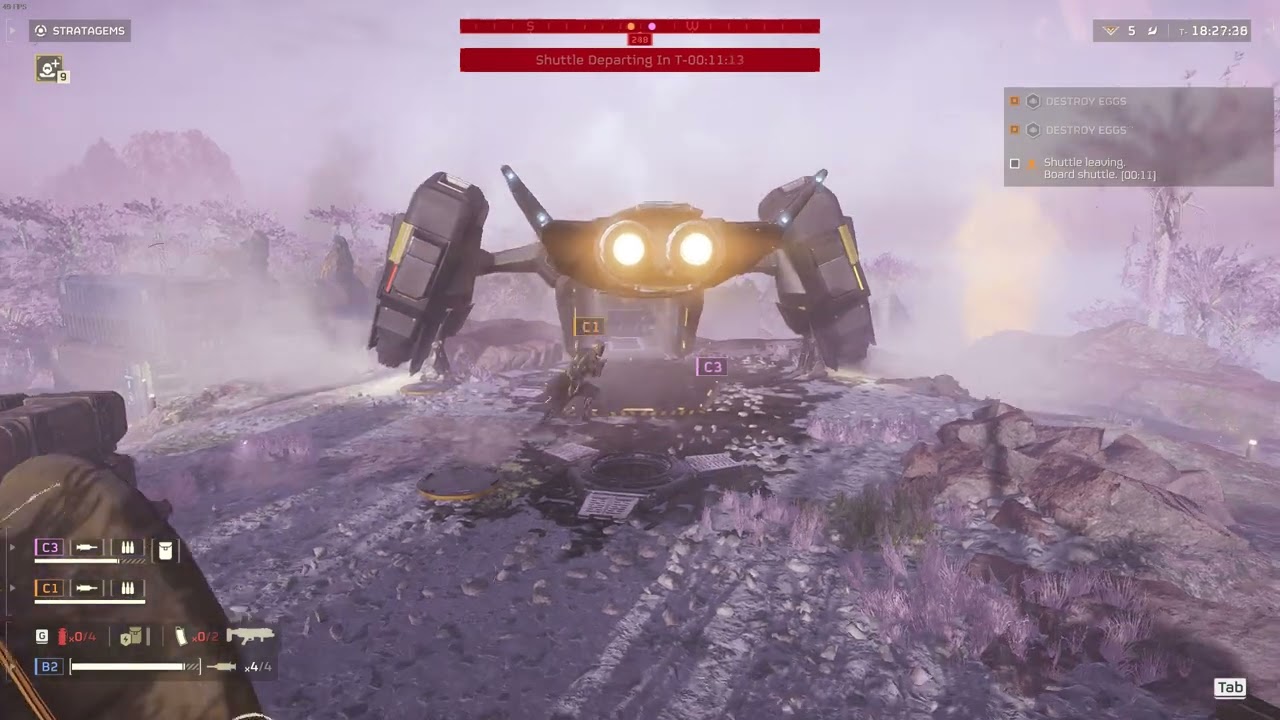 Helldivers 2 Drop Ship Glitched Under the Map