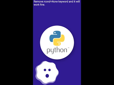 Solving least squares in Python using Numba #shorts