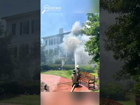 Firefighters battling blaze at Nottoway Plantation