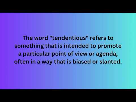 Tendentious #english #vocabulary #meaning