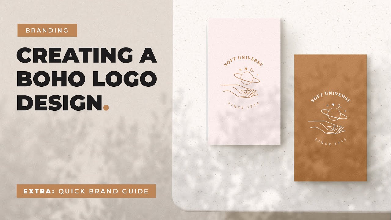 CREATE A BOHO LOGO DESIGN USING PREDEFINED DESIGN ELEMENTS
