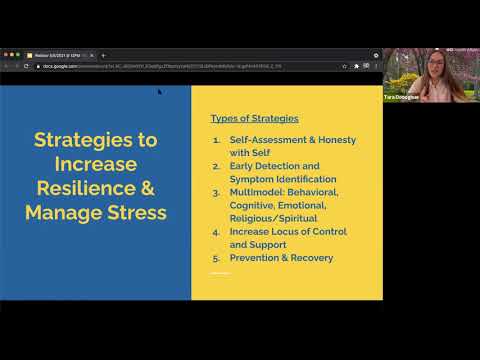 Stress Management Strategies for Health and Wellness (5/26/21)