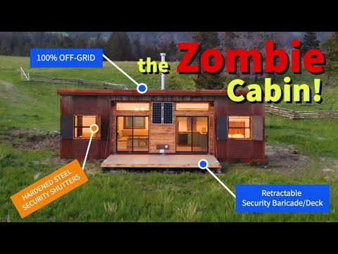 The Zombie Cabin With Non-Flammable Exterior Perfectly Blends Into Its ...