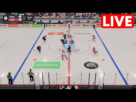 ICE HOCKEY LIVE🔴 Czechia vs USA | 2025 IIHF World Championship - 20th May 2025 Full Match NHL 25