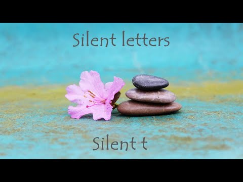 English words with a silent t (pronunciation focus)