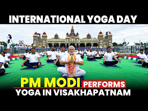 International Yoga Day | PM Modi performs Yoga asanas in Visakhapatnam, Andhra Pradesh